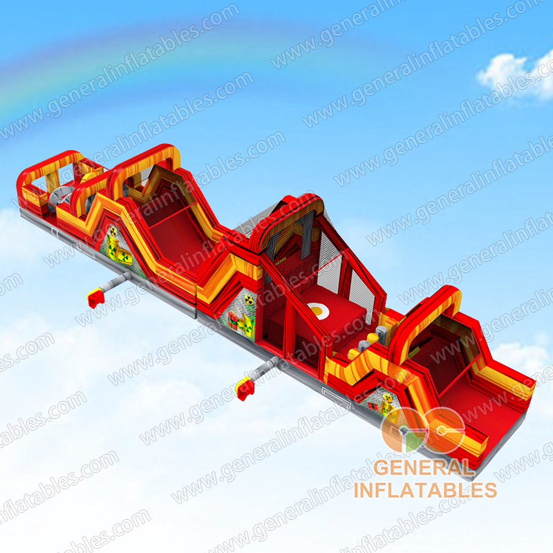 Yellow And Red Marble Obstacle Course | Obstacle Courses | Products ...