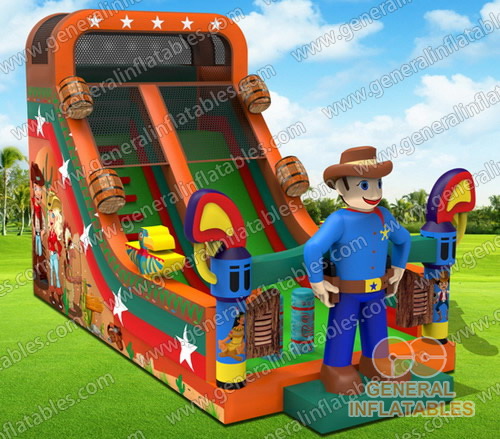 Western Cowboy Slide | Inflatable Slides | Products | generalinflatables