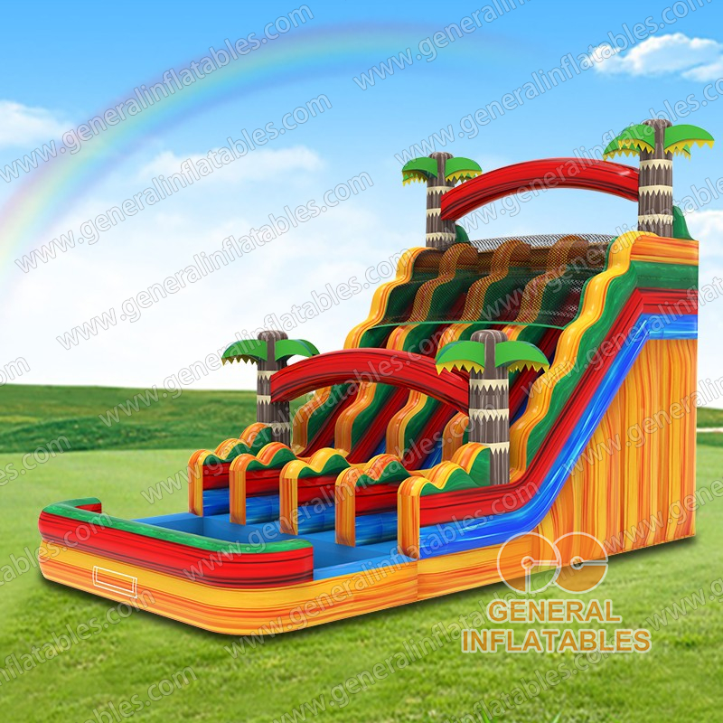 Triple Lane Water Slide | Inflatable Water Slides | Products ...