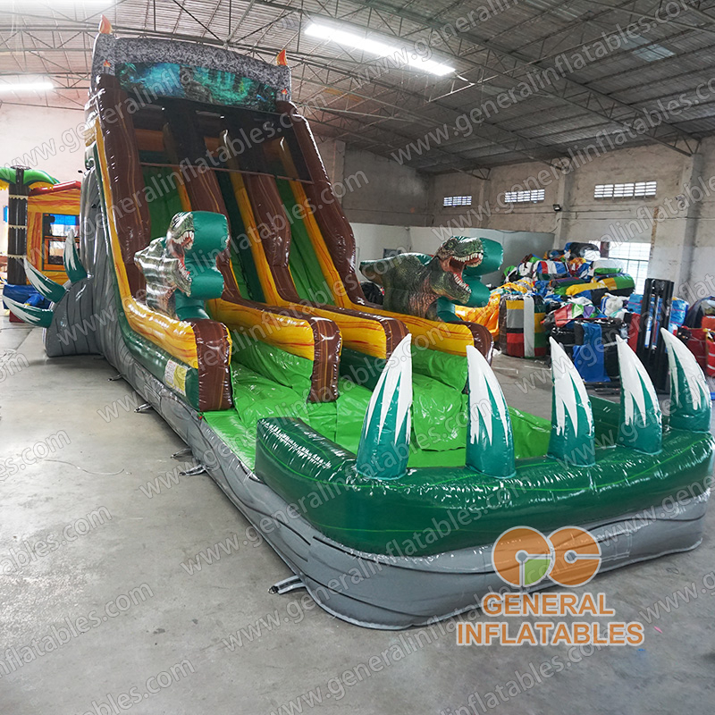 Dinosaur Water Slide Dual Lane | Inflatable Water Slides | Products ...