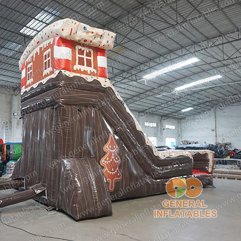 Gingerbread Man Inflatable Slide | Christmas Inflatables | Products ...